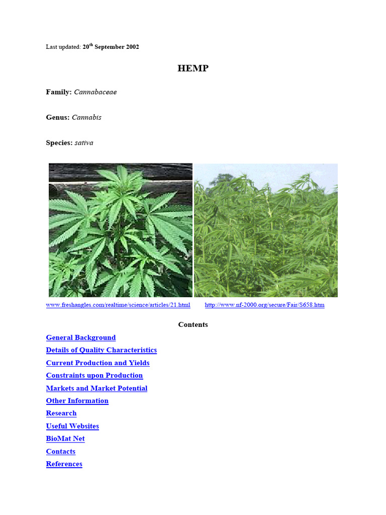 Hemp | PDF | Hemp | Textiles