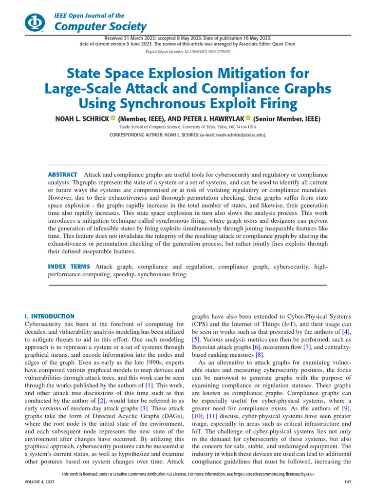 State Space Explosion Mitigation For Large-Scale Attack and Compliance Graphs Using Synchronous ...