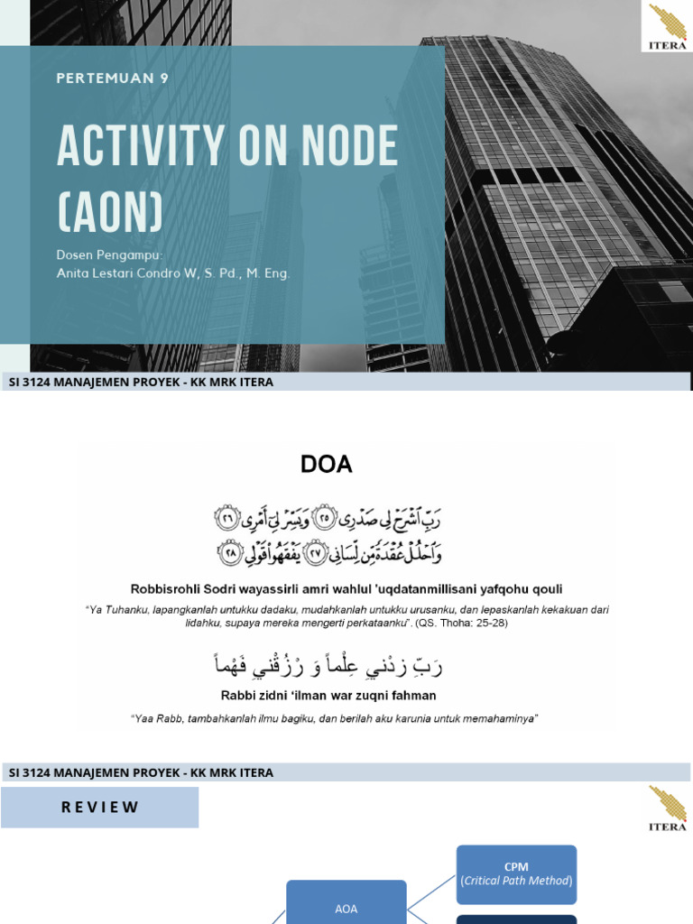 Activity On Node | PDF