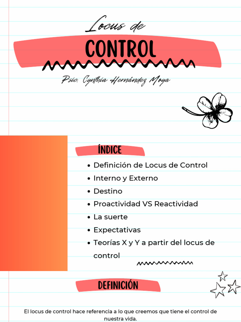 Definición de Locus de Control | PDF | Filosofía | Relaciones ...