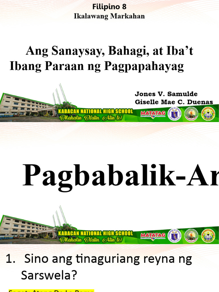 Final Demo Final (Sanaysay) | PDF