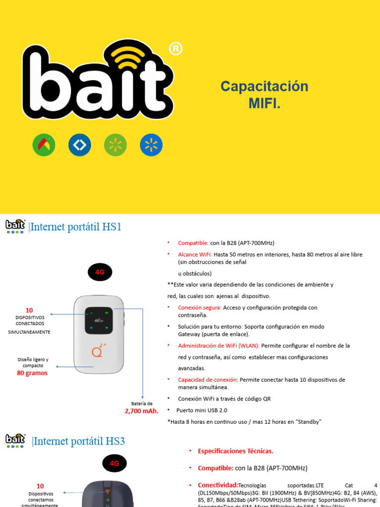 Capacitación Nueva Mifi | PDF | Wifi | Hardware de la computadora