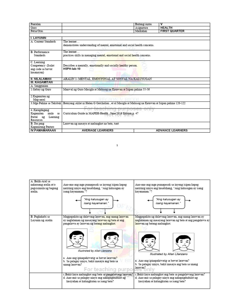 HEALTH Grade 5 | PDF