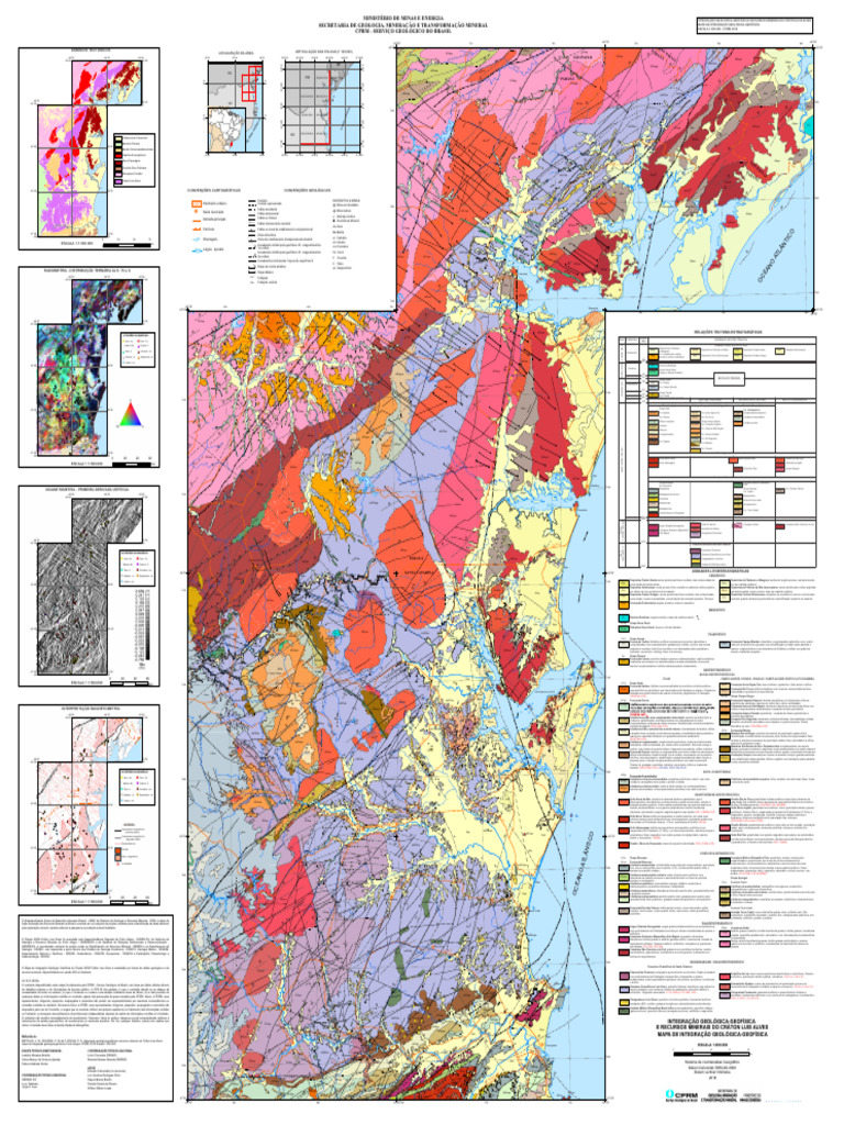 Mapa Geologico Geofisico Craton Luis Alves | PDF | Geologia