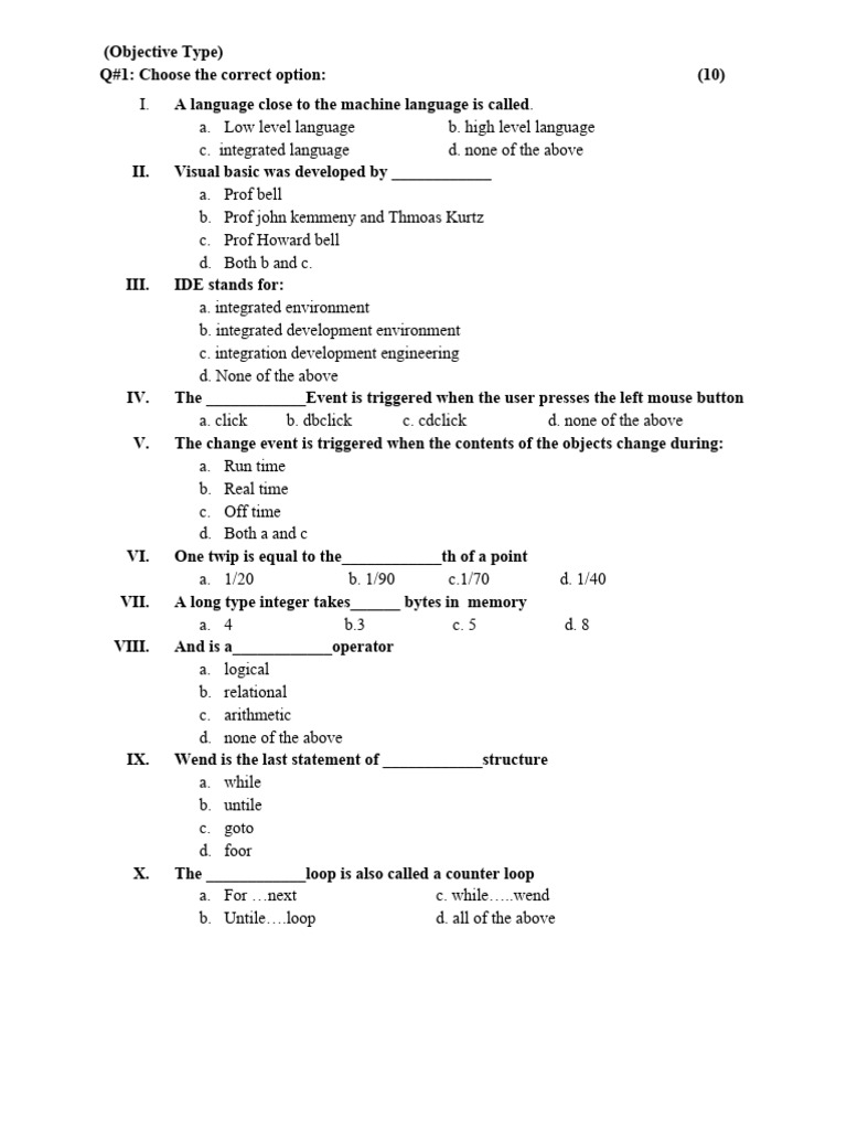 Programming Languages Quiz & Code Tasks | PDF | Technology & Engineering
