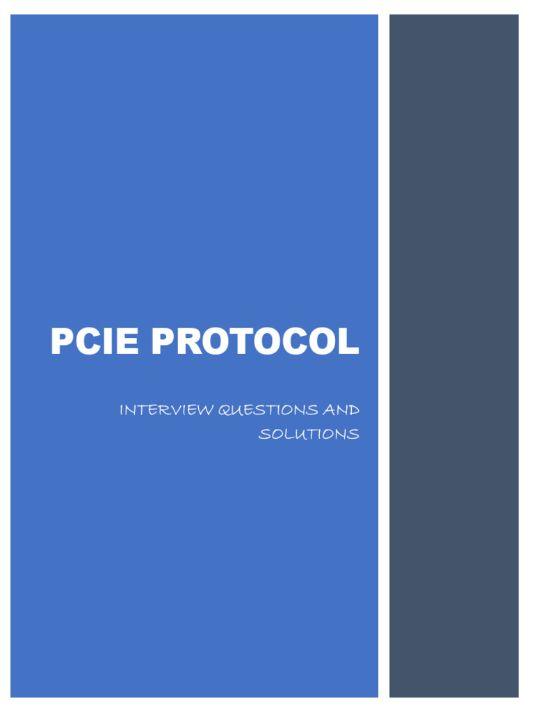 PCIE Protocol | Download Free PDF | Electrical Engineering | Physical ...