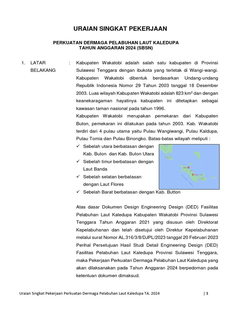 Uraian Singkat Kaledupatender2024 | PDF