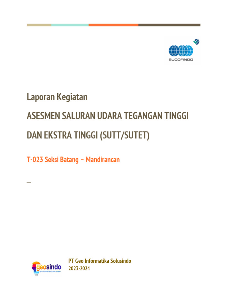 Laporan Asesmen SUTT - SUTET | PDF