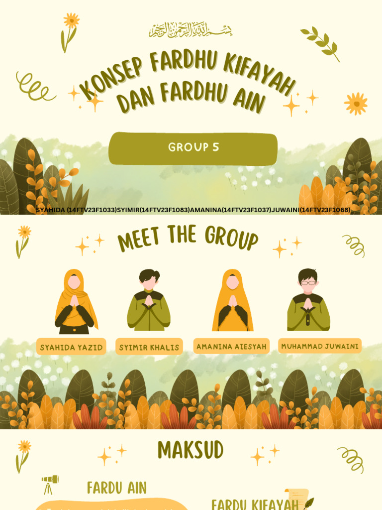 Konsep Fardhu Ain & Kifayah Kump 5 | PDF