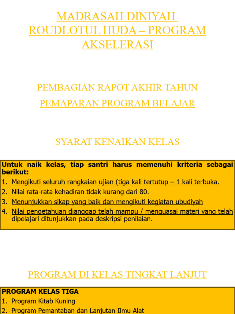 Rapotan Dan Pemaparan Program | PDF