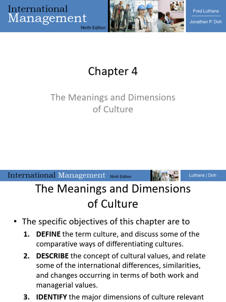 Chapter 04 - Culture Meanings and Dimensions | PDF | Behavior | Risk