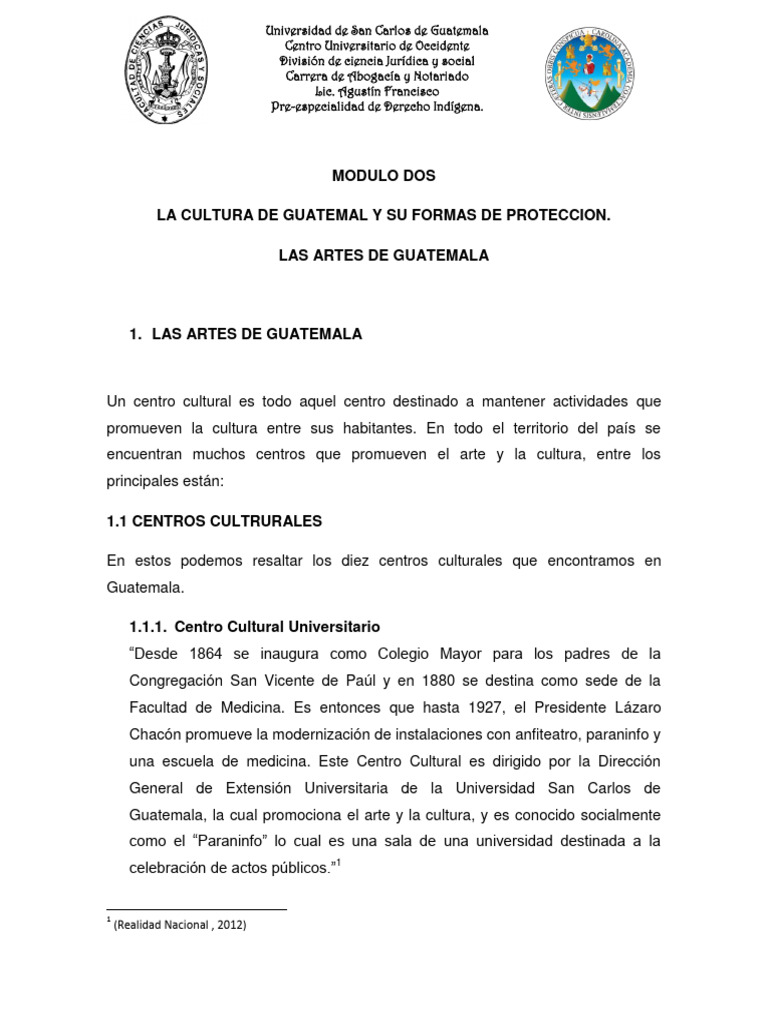 La Cultura de Guatemala | PDF