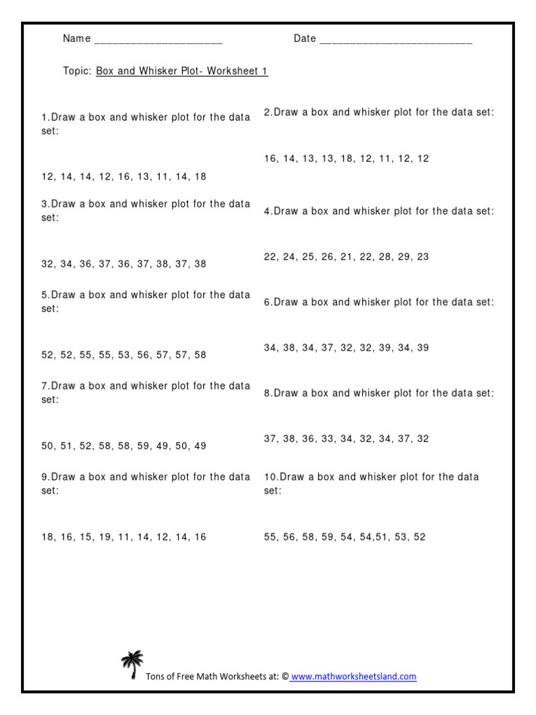 Box And Whisker Plot Download Free Pdf Robust Statistics Descriptive Statistics