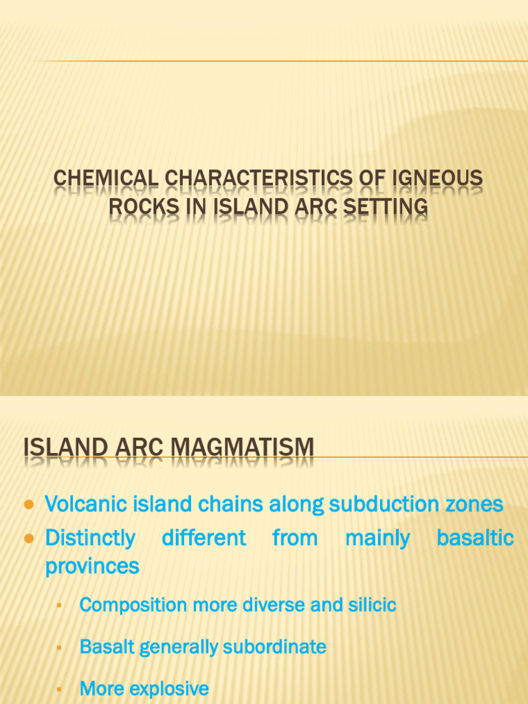 Igneous Rock Chemistry in Island Arcs | PDF | Science & Mathematics