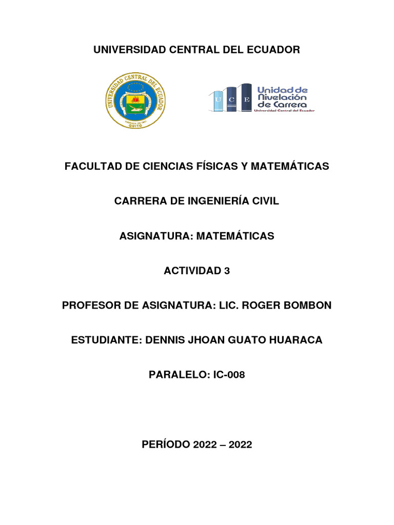 Actividad 3 Mate | PDF | Proposición | Lógica matemática