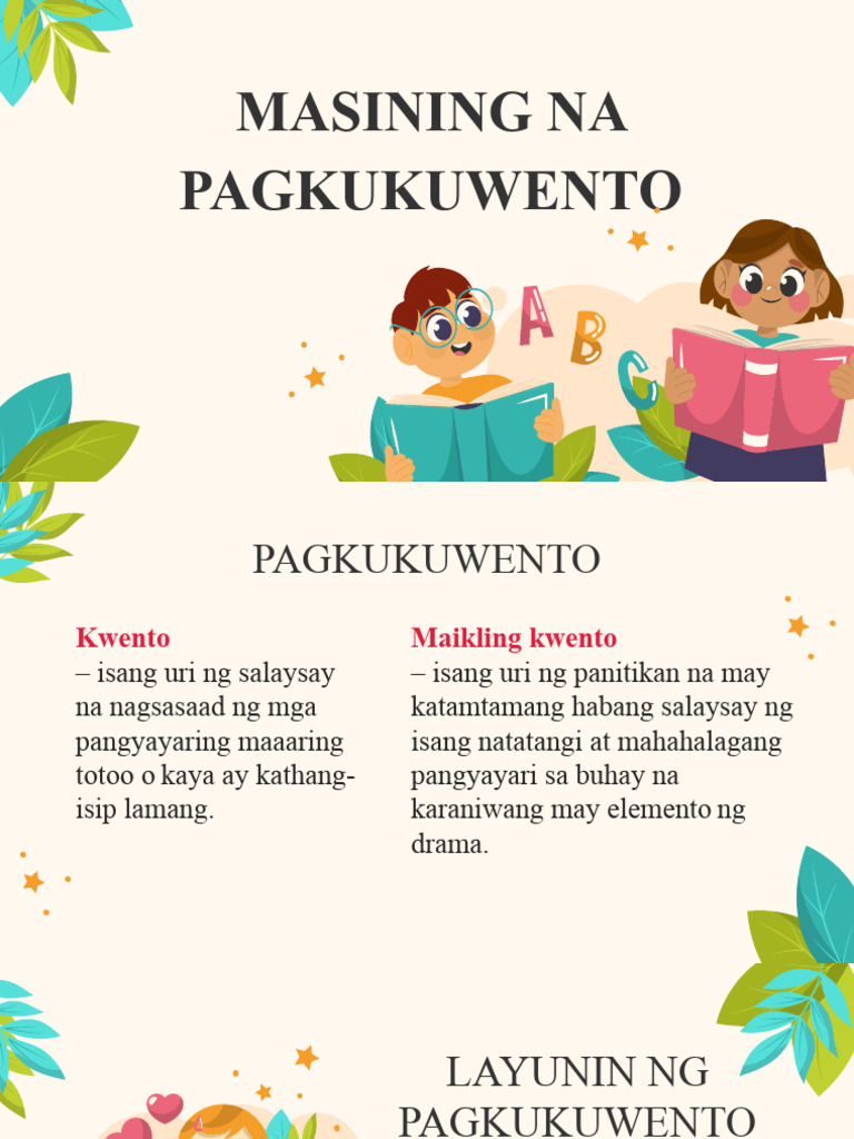 Dlac Masining Na Pagkukuwento | PDF