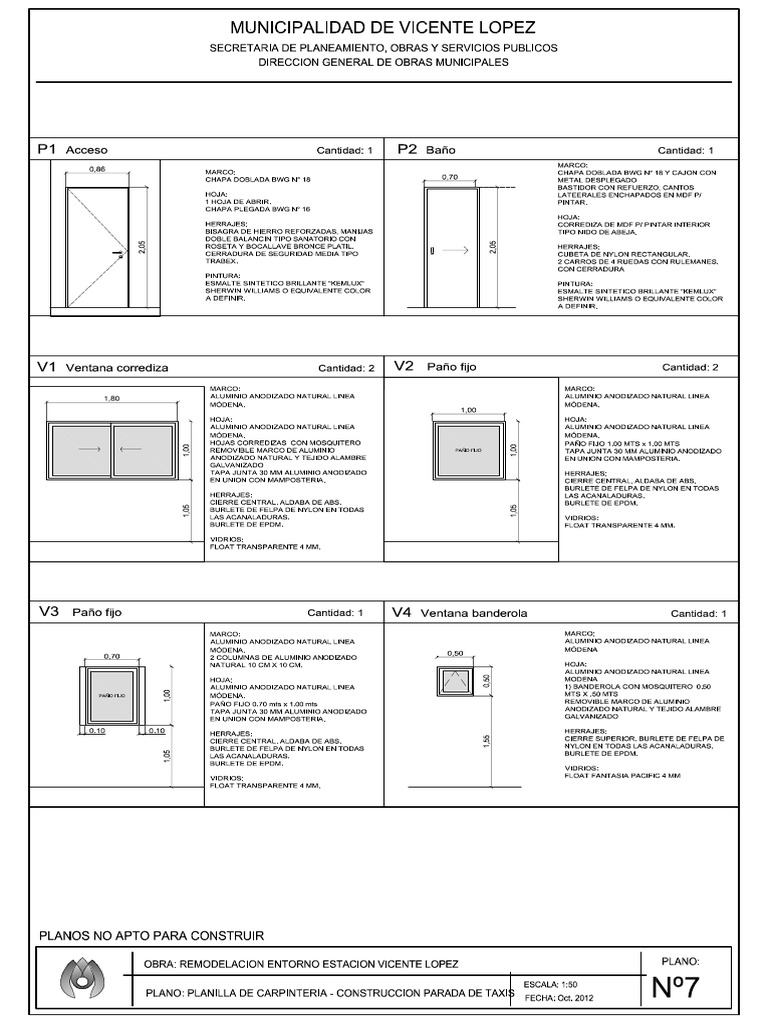 Planilla Carpinteria | PDF