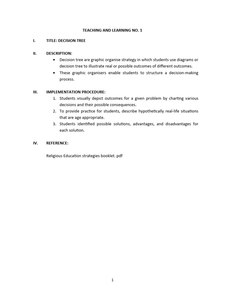 Teaching Strategy | PDF
