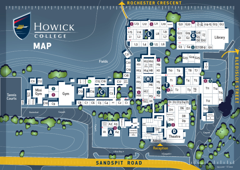 Howick College - Campus Map March 2022 | PDF | Chess | Chess Theory