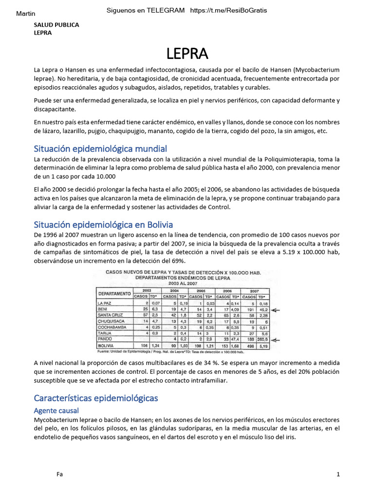 Lepra | PDF | Lepra | Tuberculosis