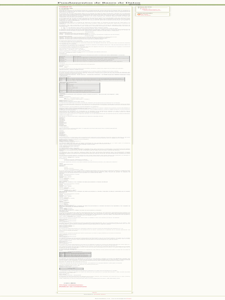 Fundamentos de Bases de Datos - Unidad VI | PDF | SQL | Datos de ... Fundamentos de Bases de Datos - Unidad VI | PDF | SQL | Datos de ...