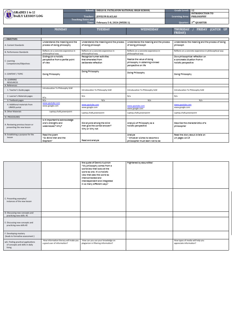 Intro To Philo w1 | PDF