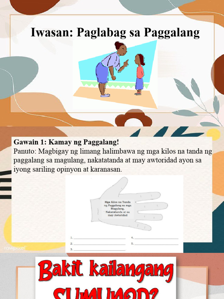 Iwasan - Paglabag Sa Paggalang | PDF