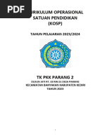 Dokumen KOSP PAUD | PDF