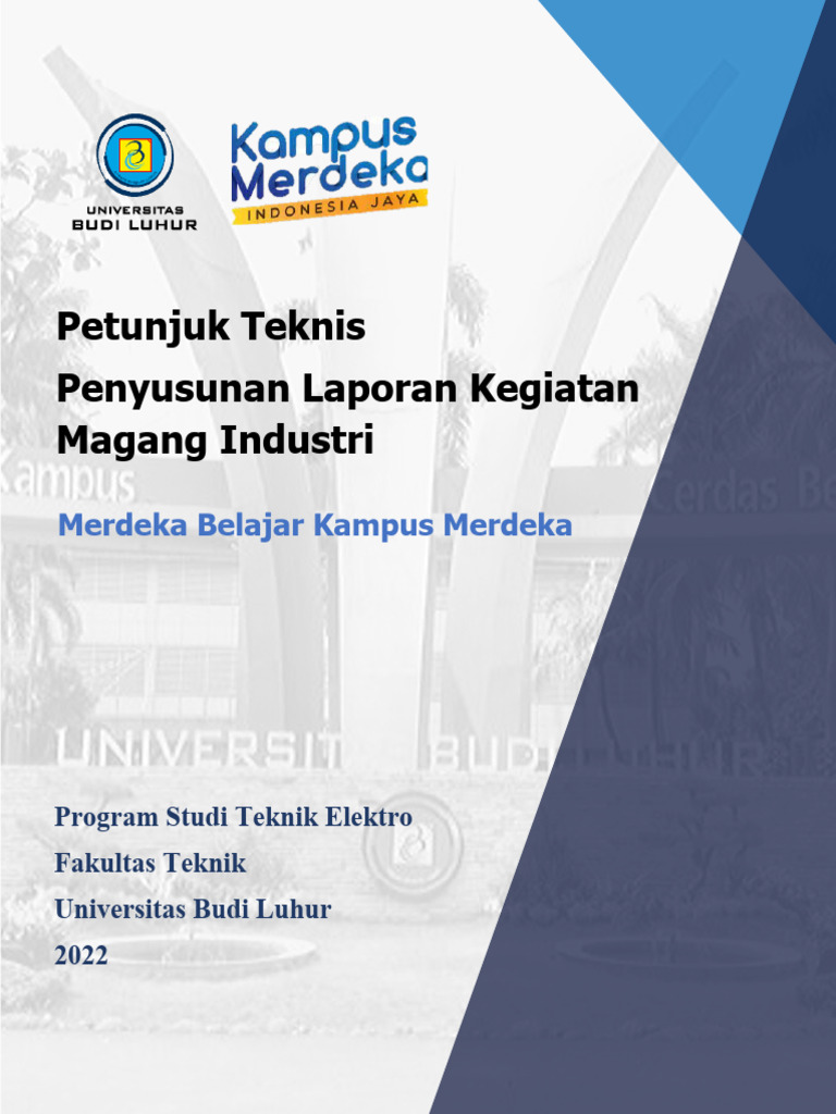 Petunjuk Teknis Penyusunan Laporan Kegiatan Magang Industri | PDF | Bisnis | Teknologi & Rekayasa
