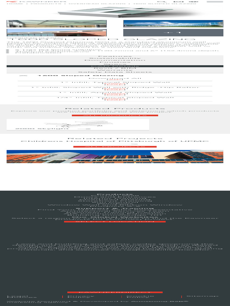 1600 Sloped Glazing - Overhead Glazing | PDF | Wall | Window