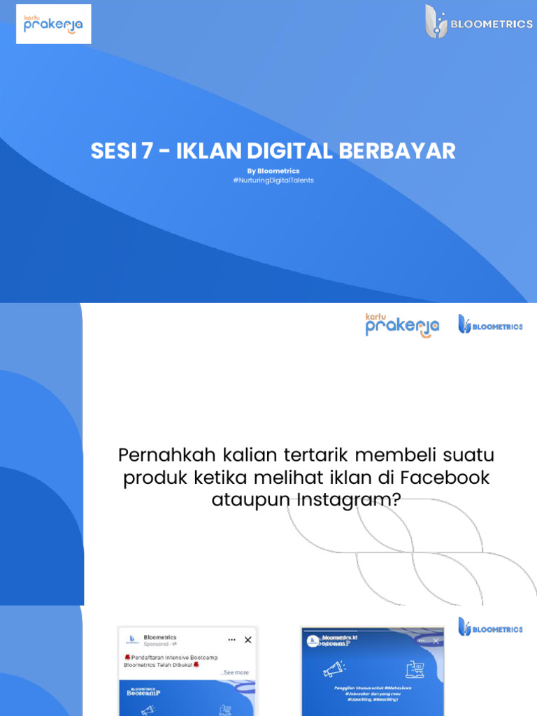 FINAL Sesi 7 Iklan Digital Berbayar | PDF | Advertising | Human ...