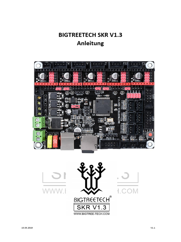 BIGTREETECH SKR V1 - 3 Anleitung Deutsch | PDF