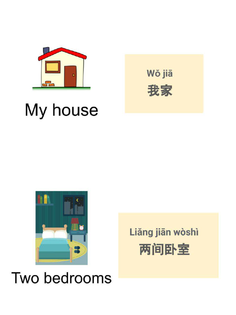 My House in Chinese Language | PDF