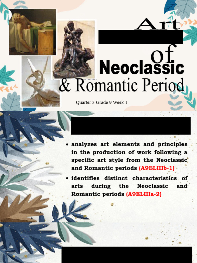 Neoclassic and Romantic Art Analysis | PDF | Romanticism | The Arts