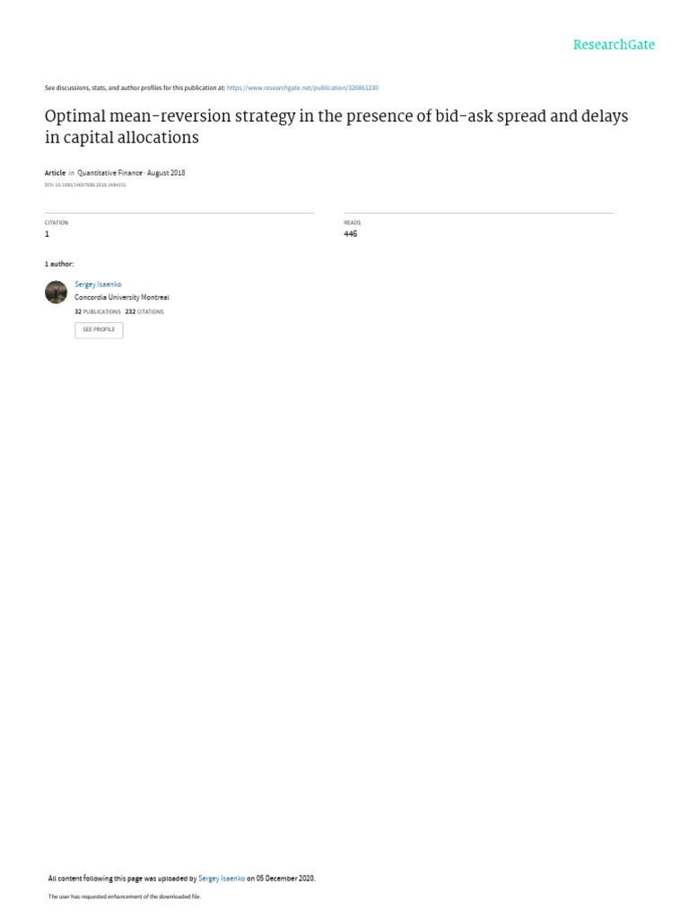 Project 331 | PDF | Market Liquidity | Sharpe Ratio