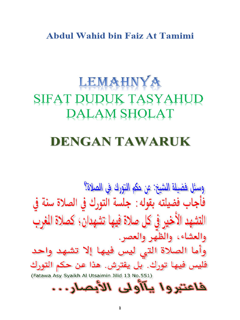 Tawaruk Habib Al-Lamfungi | PDF