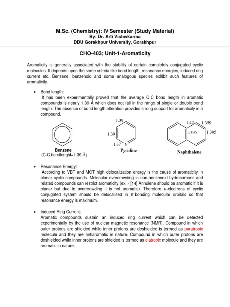 STUDY311@521540 | PDF | Aromaticity | Organic Chemistry