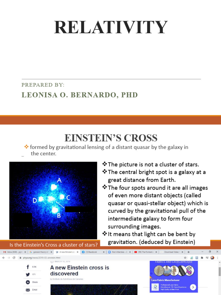 1 Relativity - Student Copy New | PDF | Spacetime | General Relativity