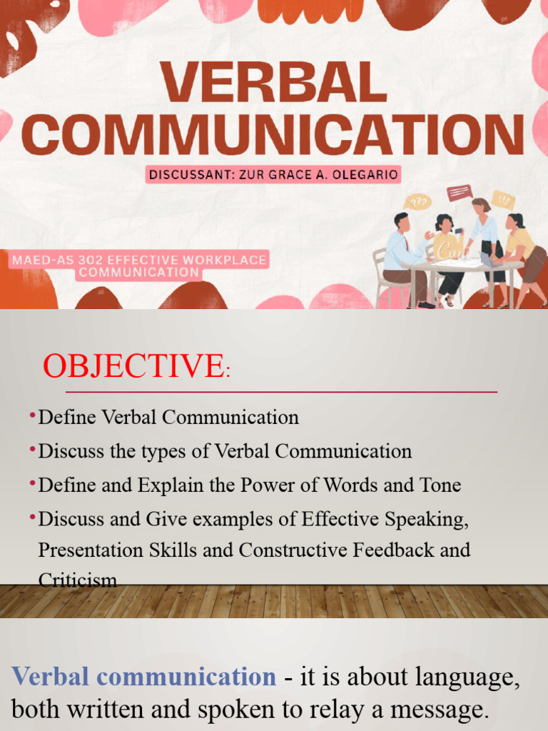Mastering Verbal Communication Skills | PDF | Communication | Linguistics