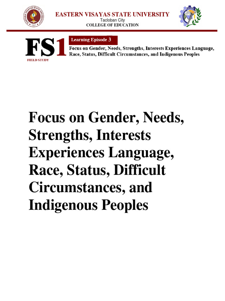 FS1 - Ep3 | PDF | Learning | Teachers