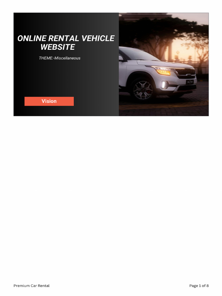 Vehicle Rental | PDF