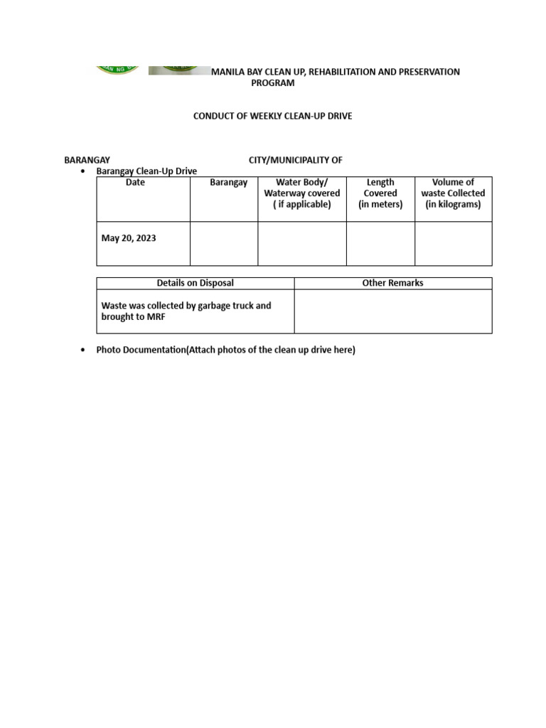 Manila Bay Cleanup May 20 2023 | PDF