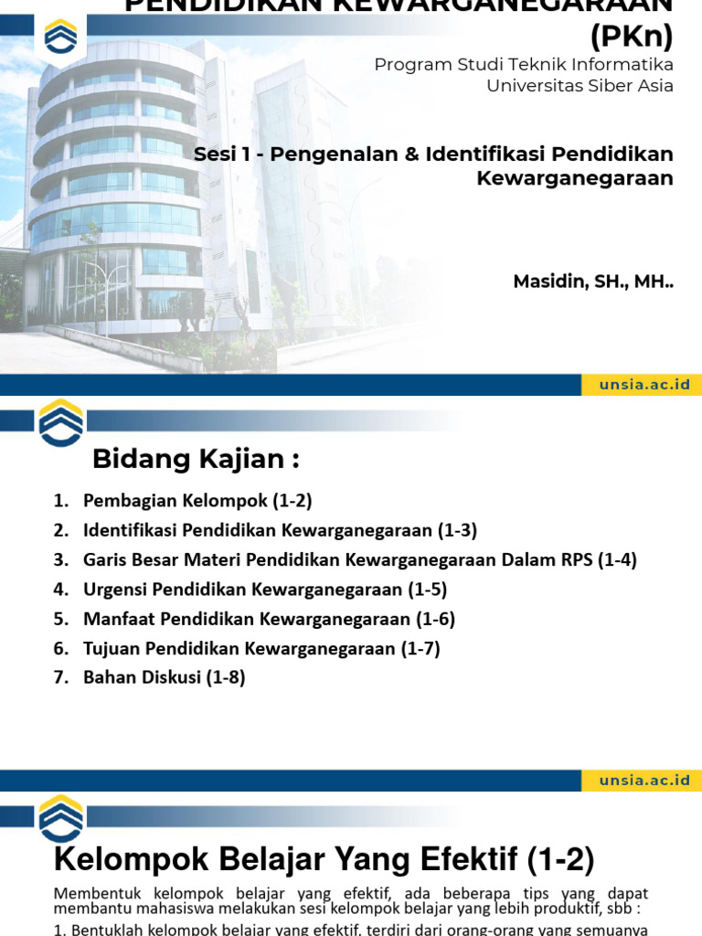 Sesi 1 Pkn-It - (Pengenalan & Identifikasi PKN) - 2022 | PDF