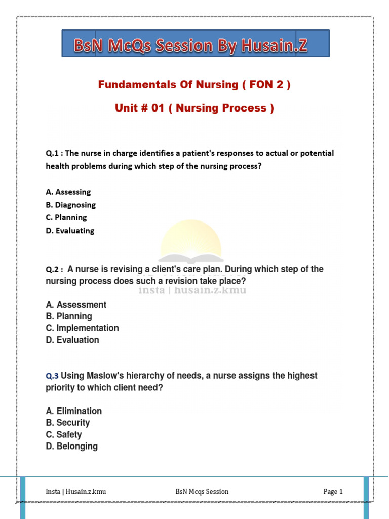 FON Chapter Wise MCQ | PDF FON Chapter Wise MCQ | PDF