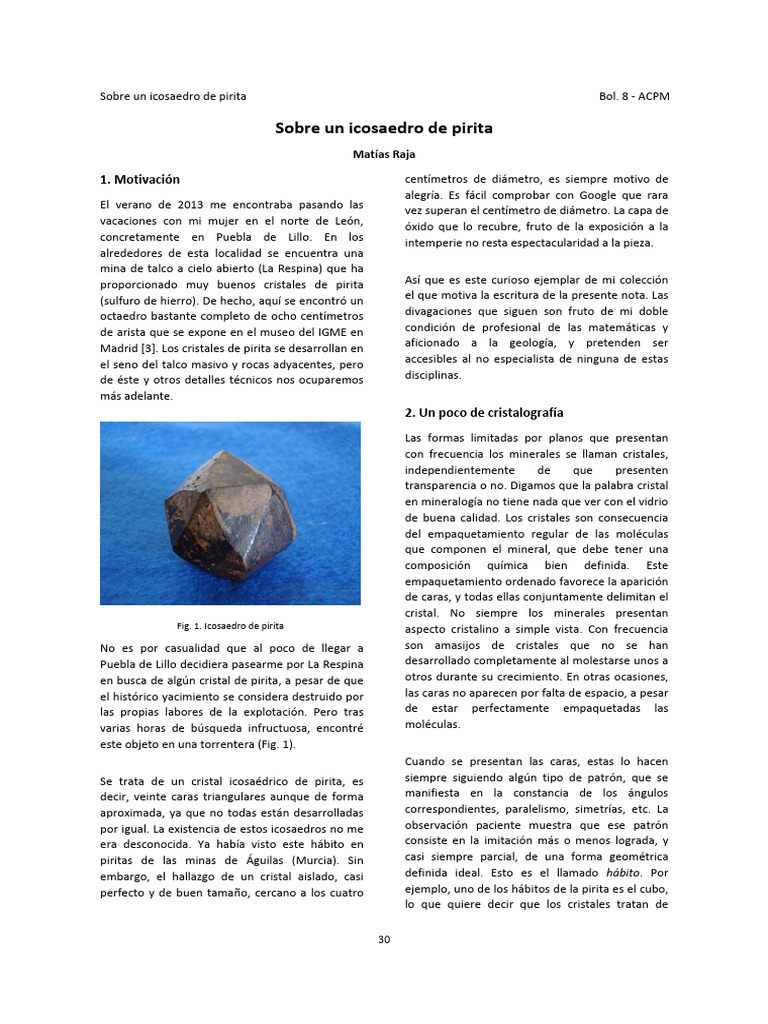 Icosaedro | PDF | Minerales | Geometría euclidiana