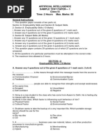 9-Ai-Sample Paper-23 | PDF | Artificial Intelligence | Intelligence (AI) & Semantics