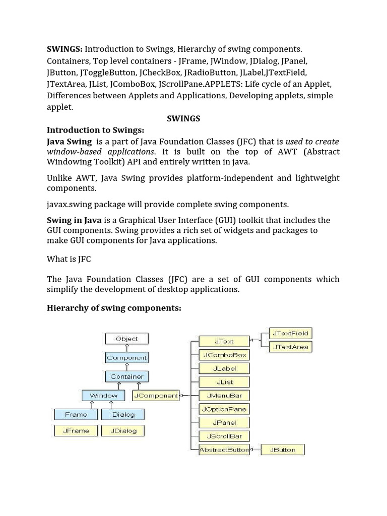 Unit V | PDF | Java Platform | Computer Libraries