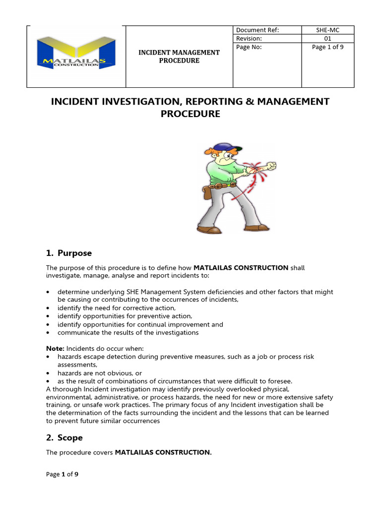 Incident Management Procedure MC | PDF | Risk | First Aid