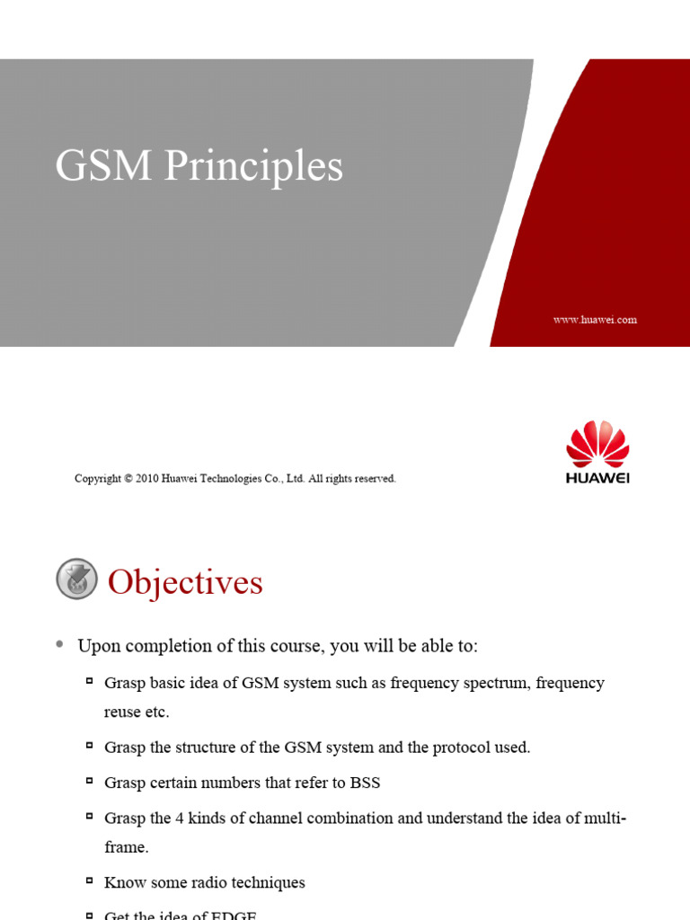 GSM Principles | PDF