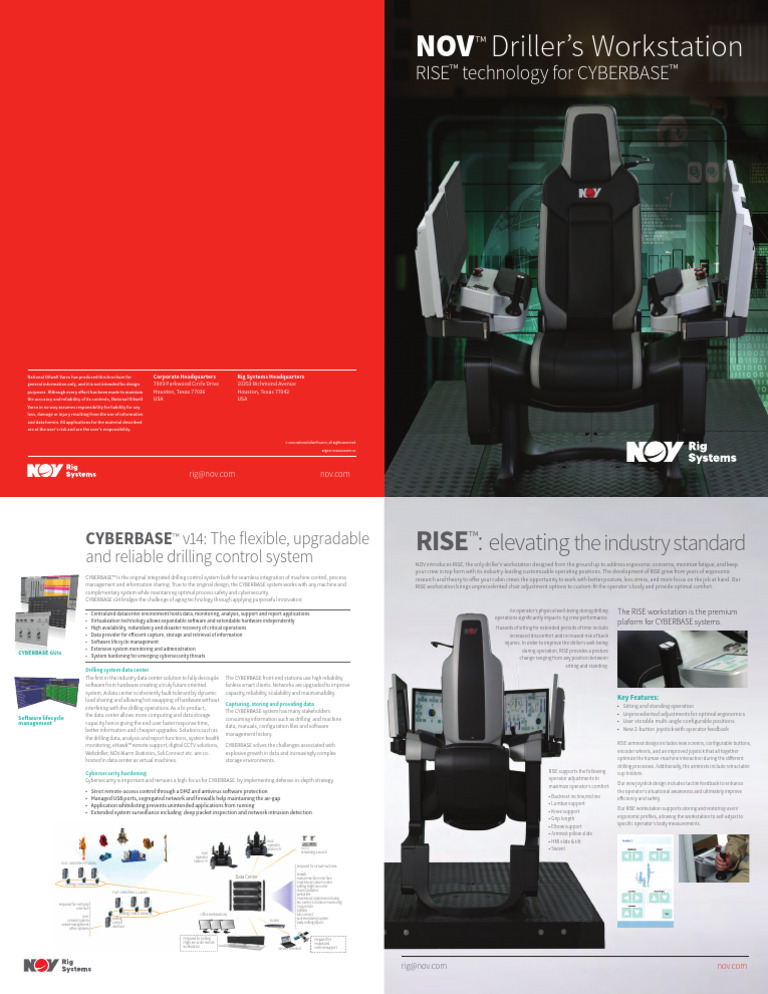 NOV Drillers Workstation RISE For Cyberbase Flyer | PDF | Data Center ...